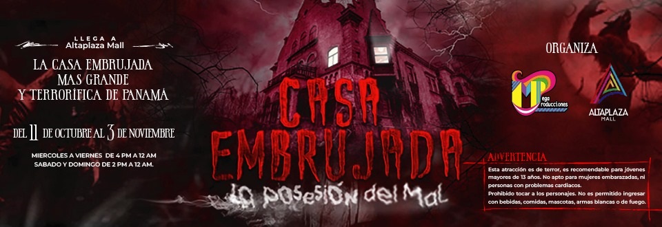 Boletos | CASA EMBRUJADA - ALTAPLAZA | Panatickets